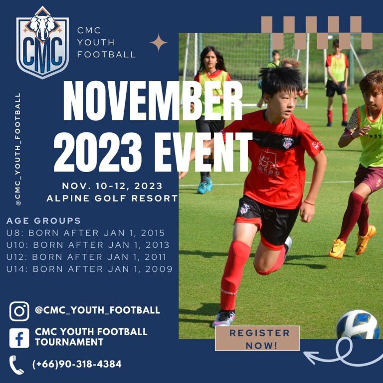 CMC Youth Football Tournament – November 2023 Event - Chiang Mai Kids ...